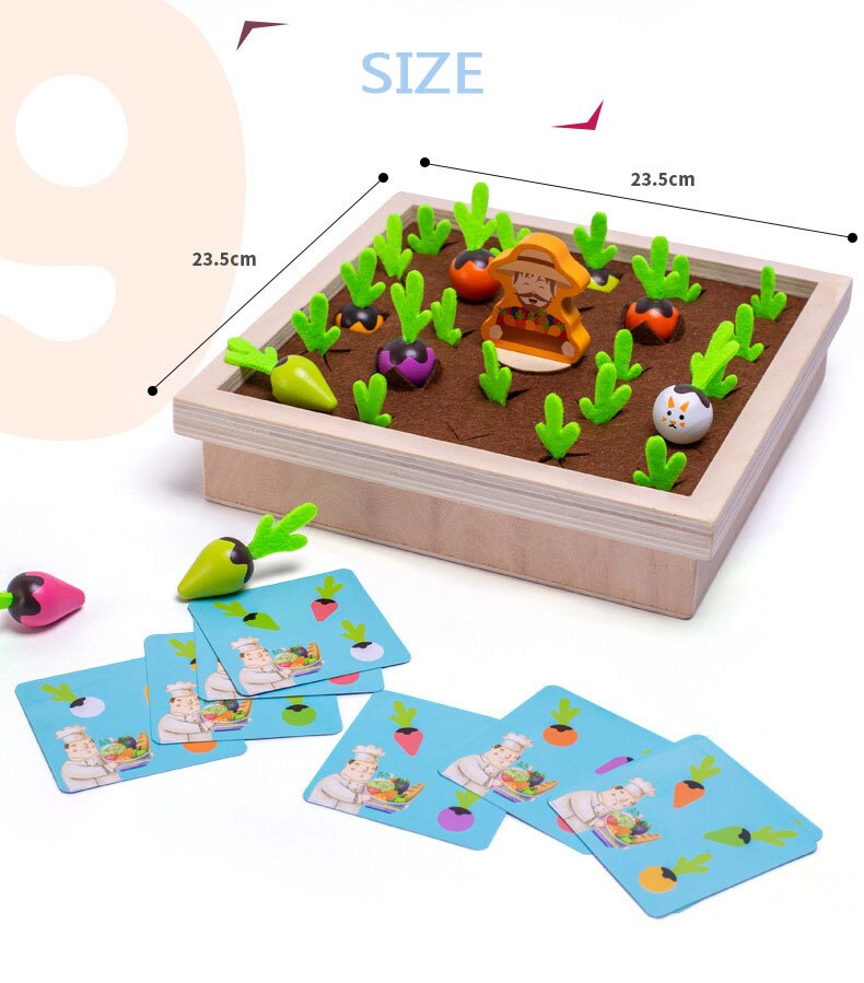 Wooden Early Learning Educational Memory Card Toy ... – Grandado