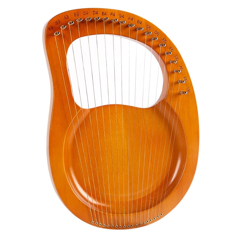 19 Strings Wooden Music Mahogany Lyre Harp Musical... – Grandado