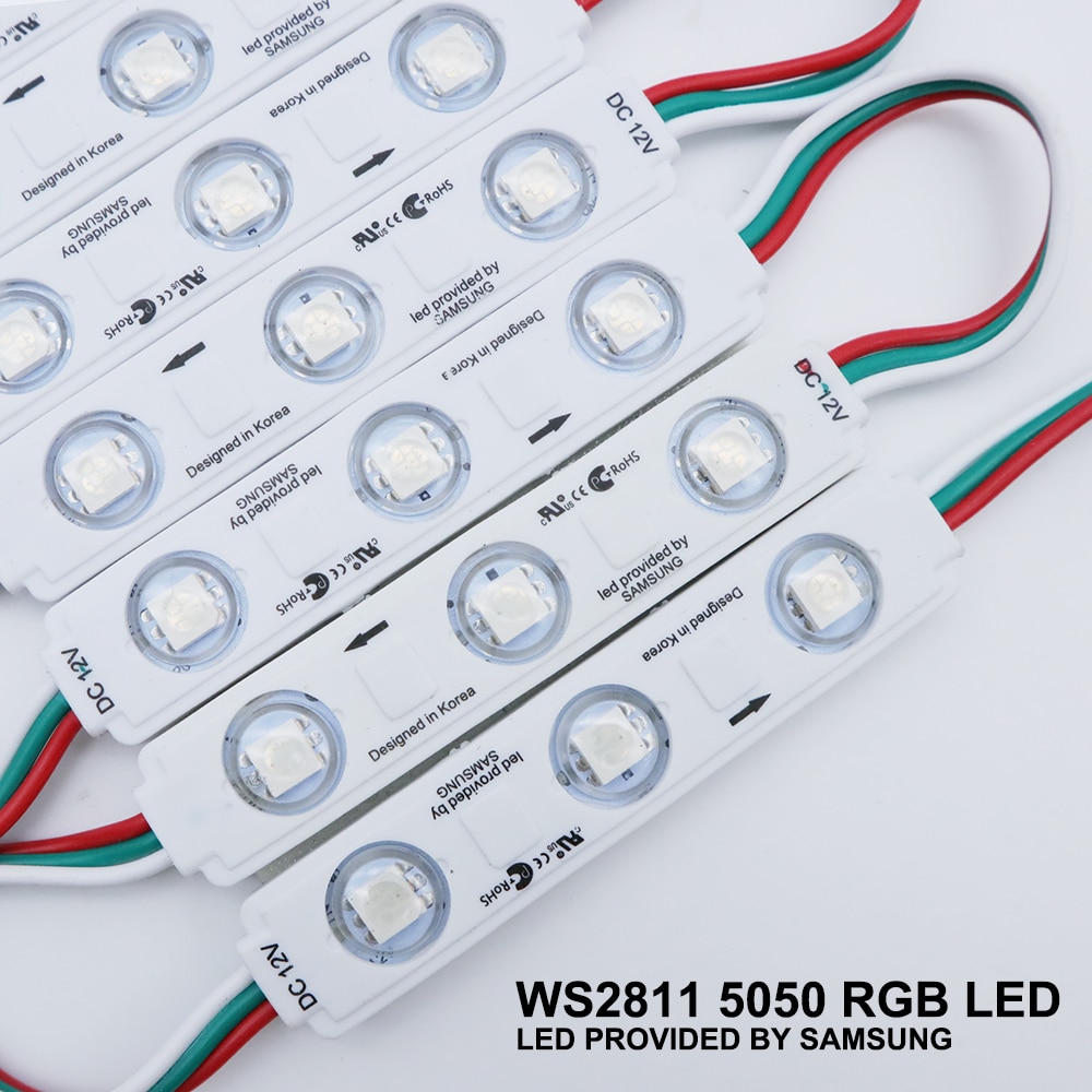 20 stk 12v ws2811 rgb led strip 5050 3 led drømme ... – Grandado