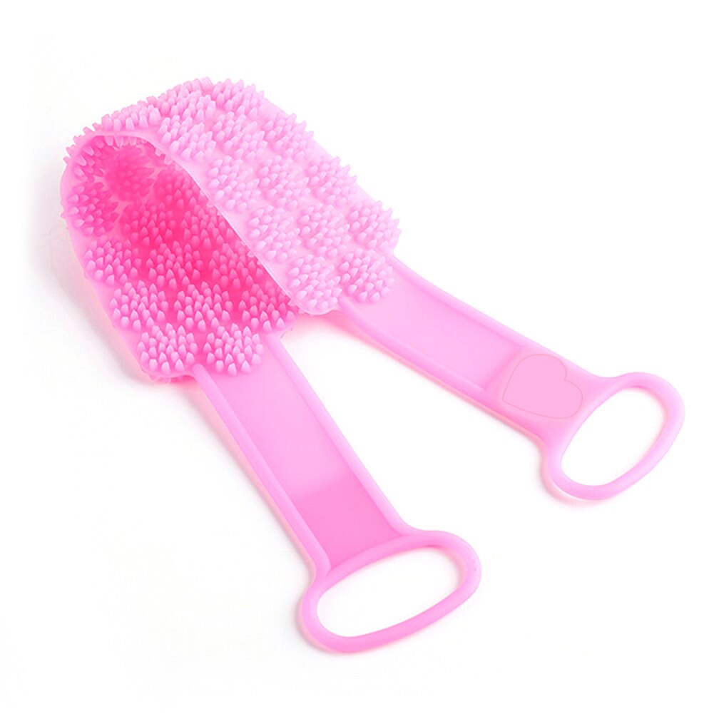 Silicone Dual Sided Back Scrubber Massaging Shower... – Grandado