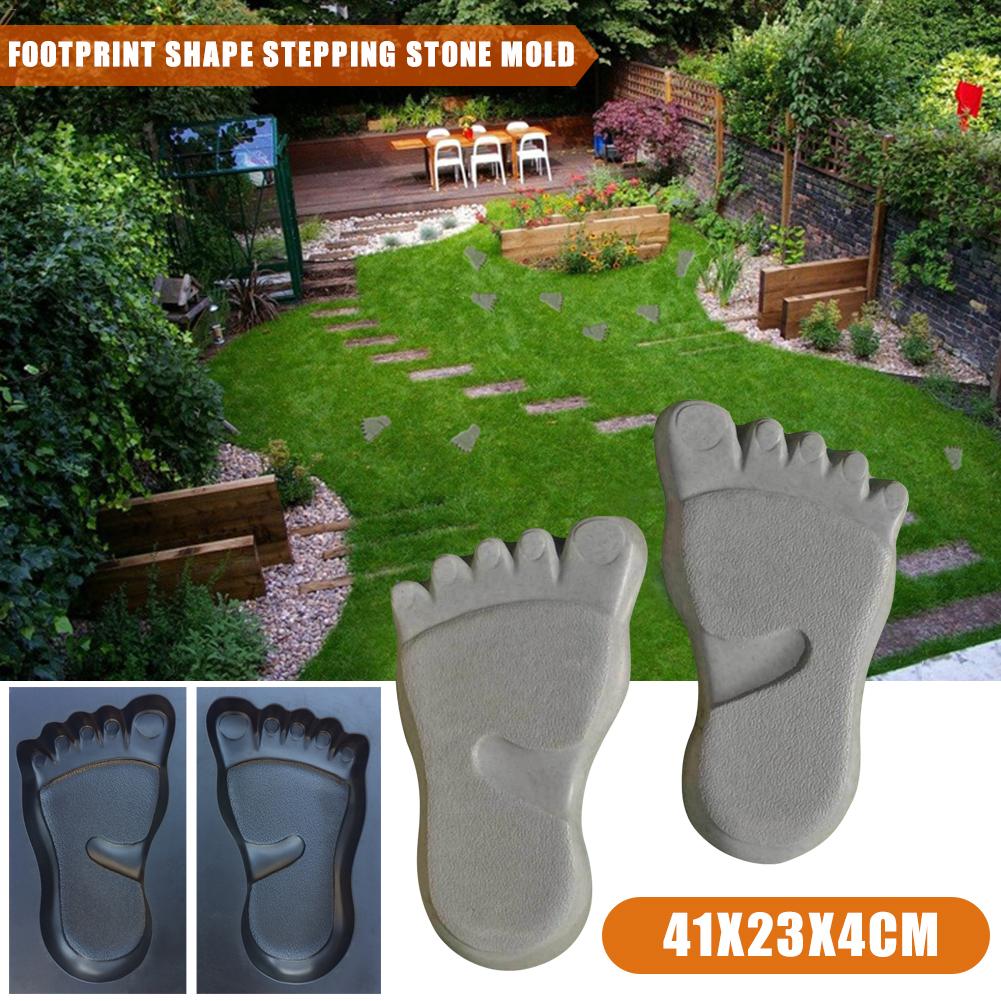 Reusable Foot Print Mold Concrete Stone Paving Mak... – Grandado