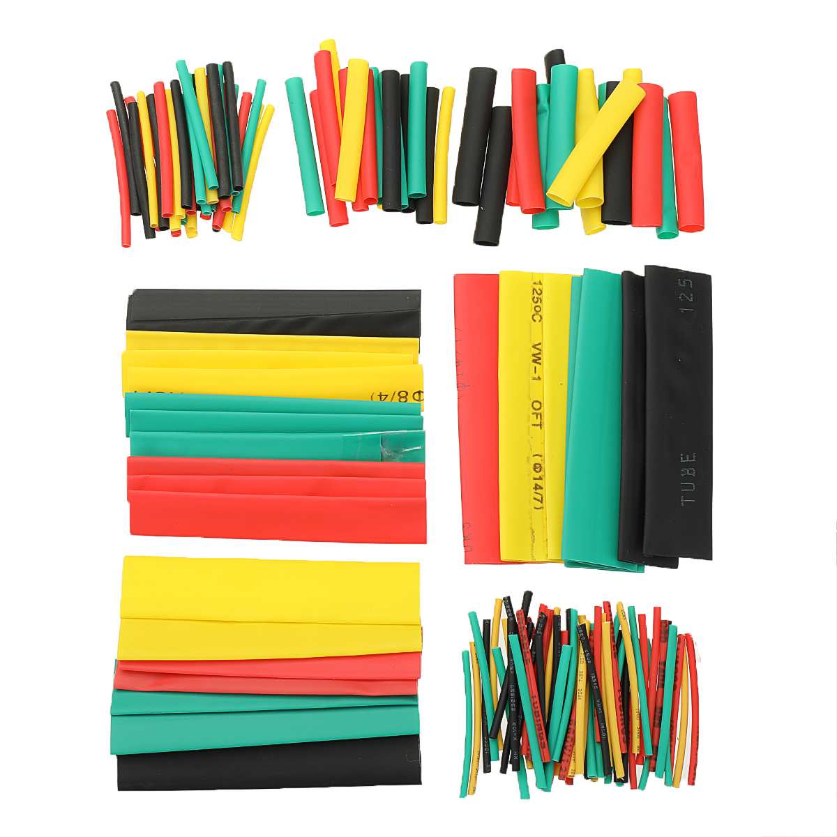 164pcs PE Heat Shrink Tube Assortment Wrap Electri... – Grandado