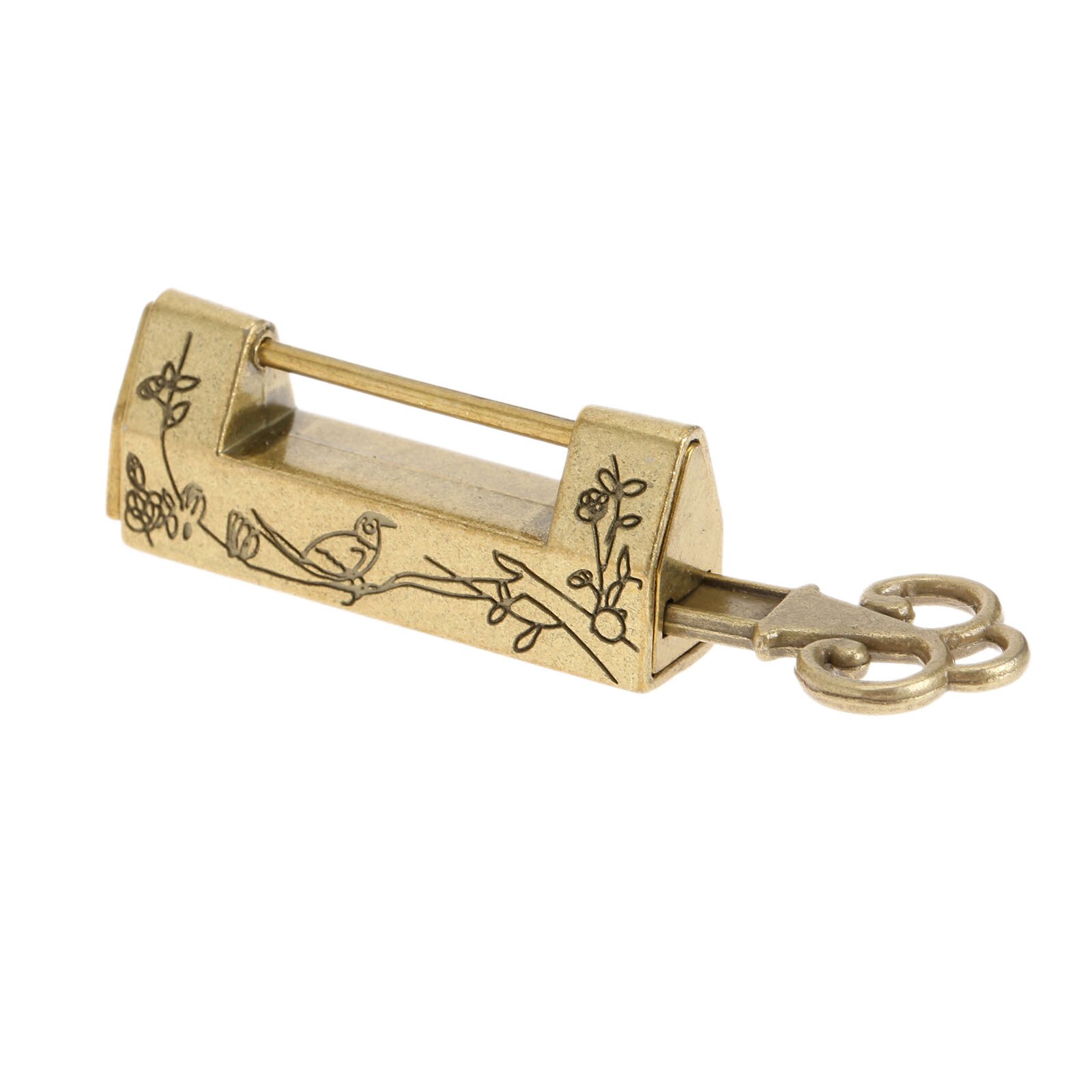 1set Antique Bronze Lock old Chinese character All... – Grandado