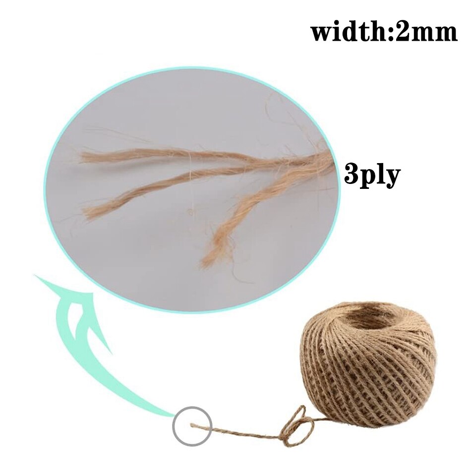 30M Wedding Jute Touw Touw Hennep Diy Natuurlijke ... – Vicedeal