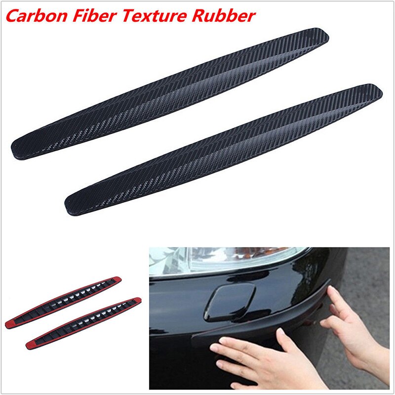 2pcs Car Bumper Kit ProtectorCarbon Fiber Texture ... – Vicedeal