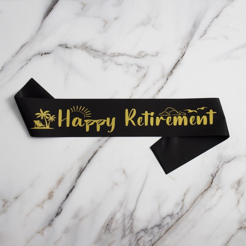 】Happy Retirement Sash Party Decoration Party Favo... – Grandado
