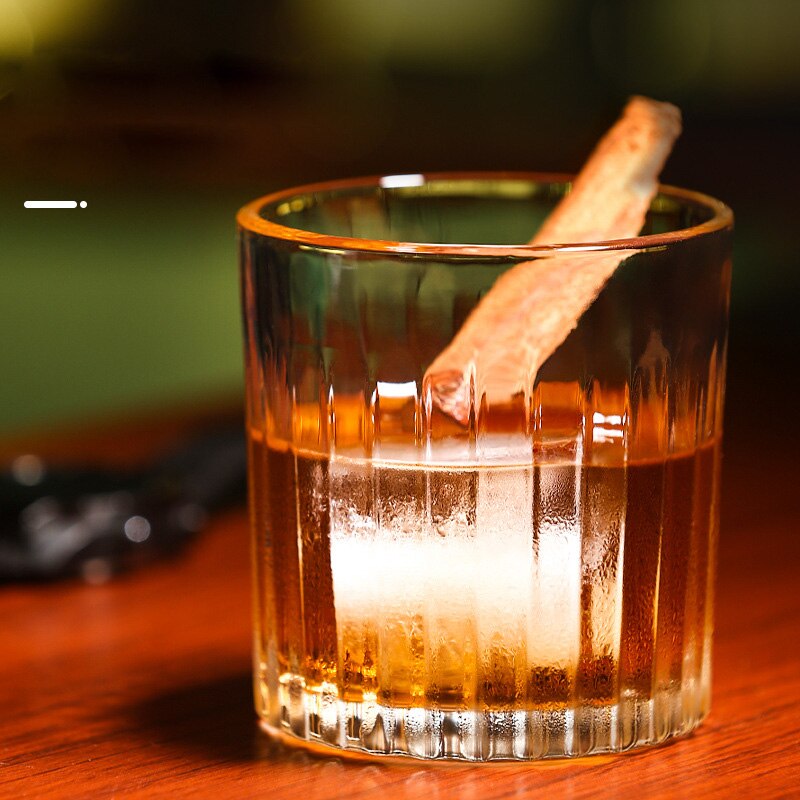 Striped Wine Glasses Cup Classic Cocktail Beer Whi... – Grandado