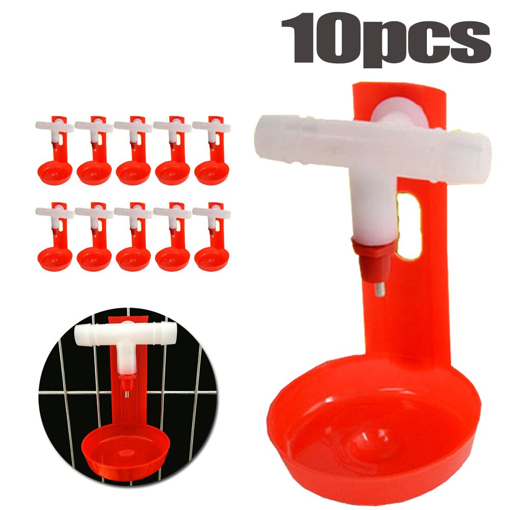 10PC Chicken Hens Quail Birds Drinker Feeder Water... – Grandado