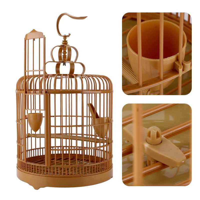 Round Bird Cage House Bird Carrier Foldable for La... – Grandado