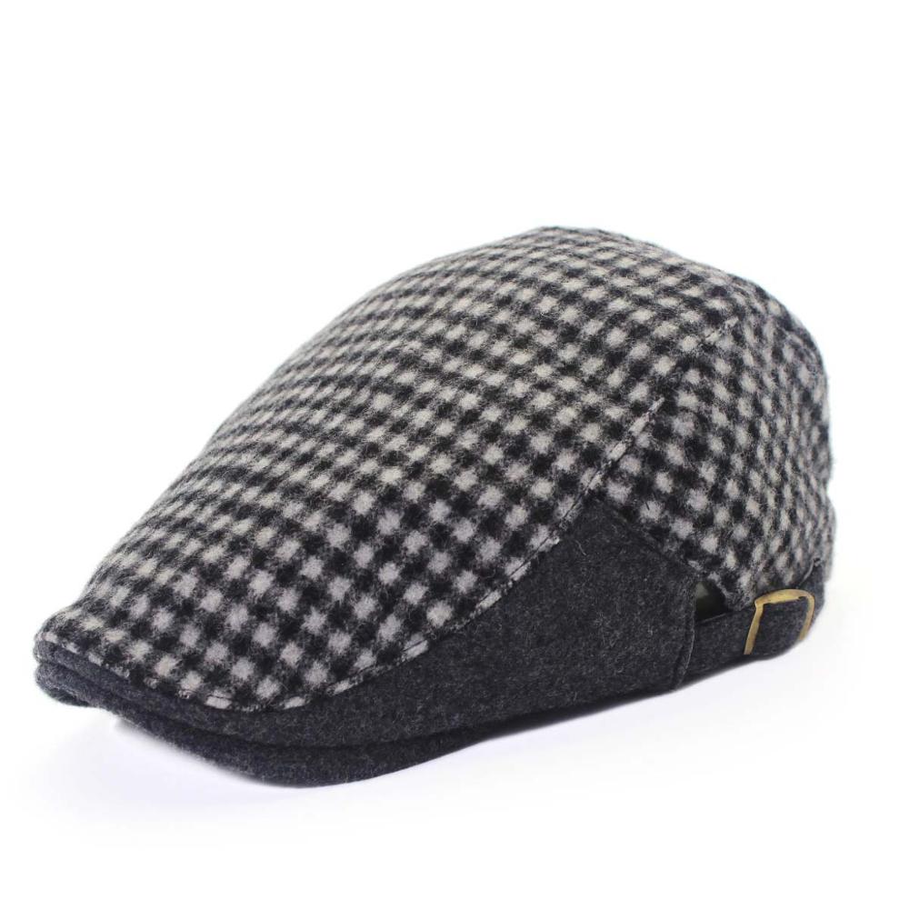 Outfly Wool Flat Cap for Men Winter Men's Berets W... – Grandado