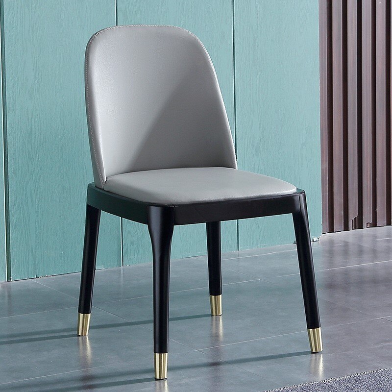 Nordic solid wood chair light luxury dining chair ... – Grandado