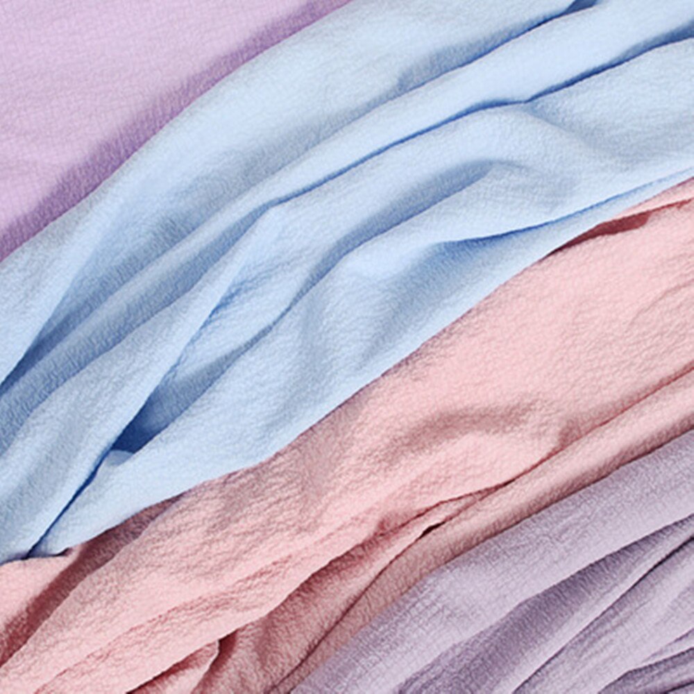 1 Meter Bubble Chiffon Fabric Seersucker Solid Pla... – Grandado