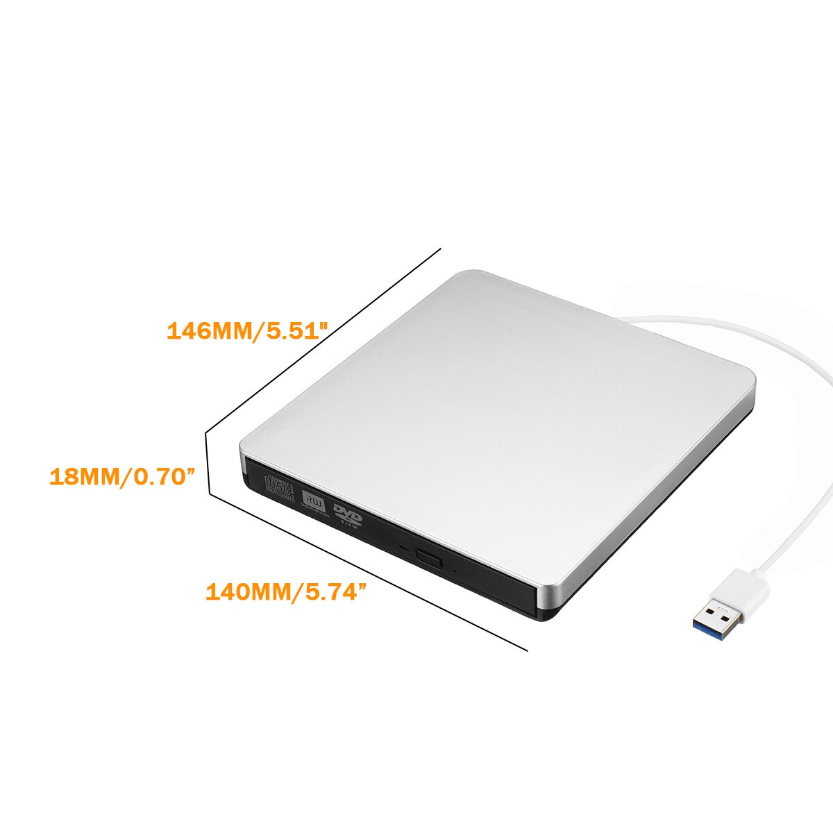 2mb externa usb 3.0 dvd/cd rw cd writer slim carbo... – Vicedeal