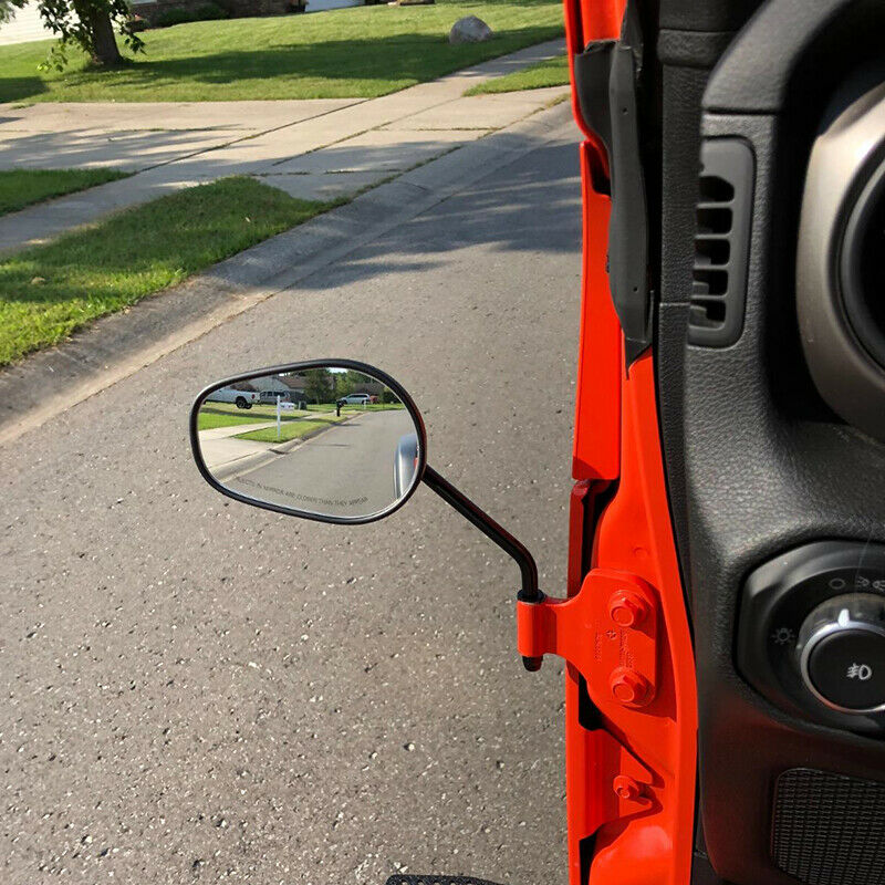 Black Shake-Proof Off-Road Teardrop Adventure Rear View Mirrors Door ...