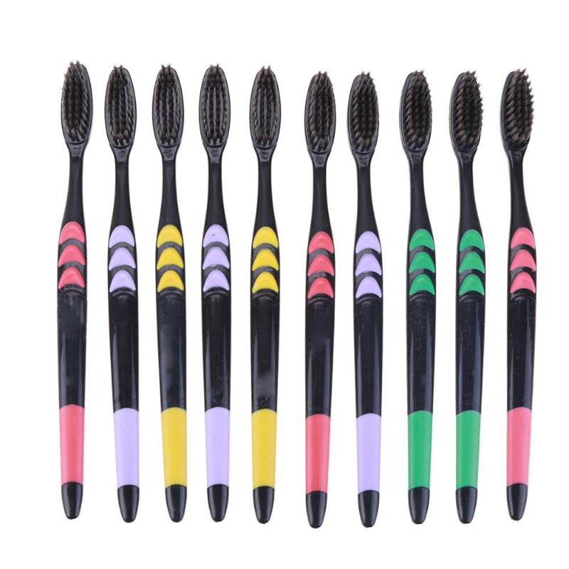 5/10 pcs Family Suit Toothbrush soft bamboo charco... – Vicedeal