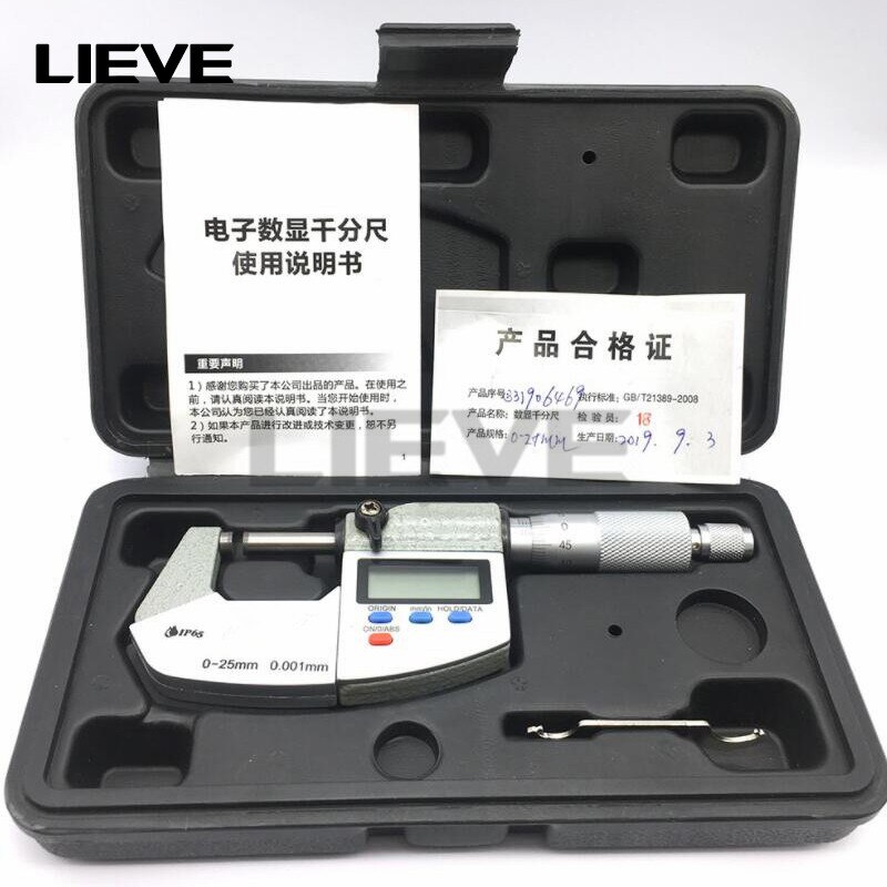 IP65 0-25mm Electronic Digital Micrometer 0-25 mm ... – Grandado