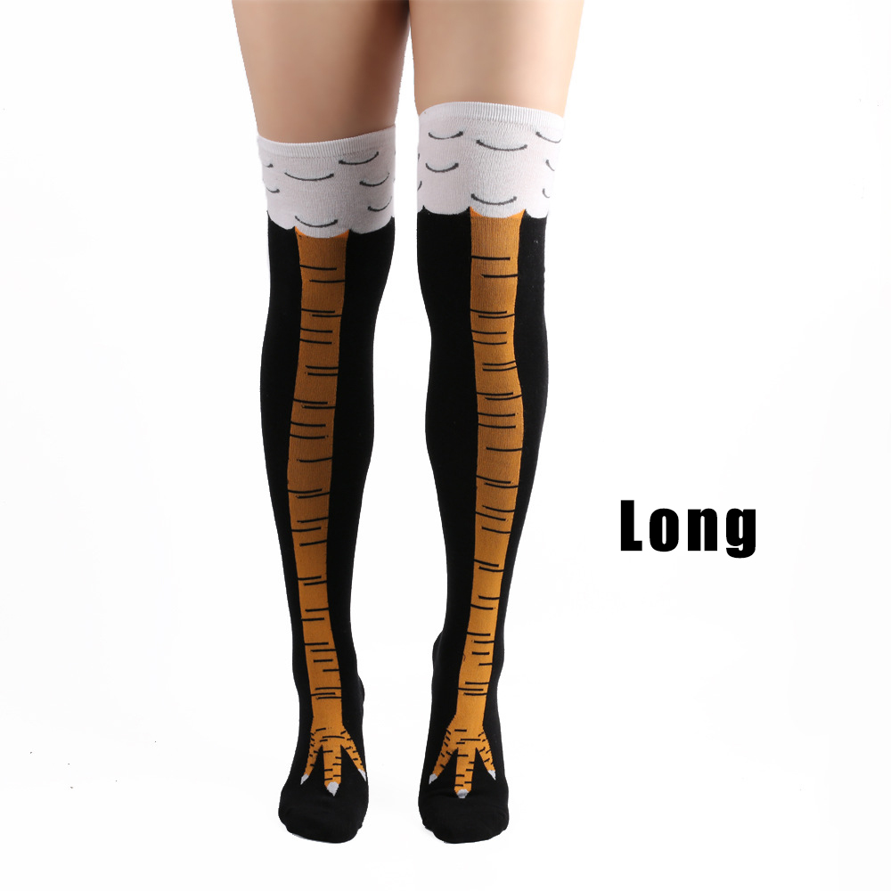 Funny Cartoon Cosplay Chicken Leg Socks Thin Women... – Grandado
