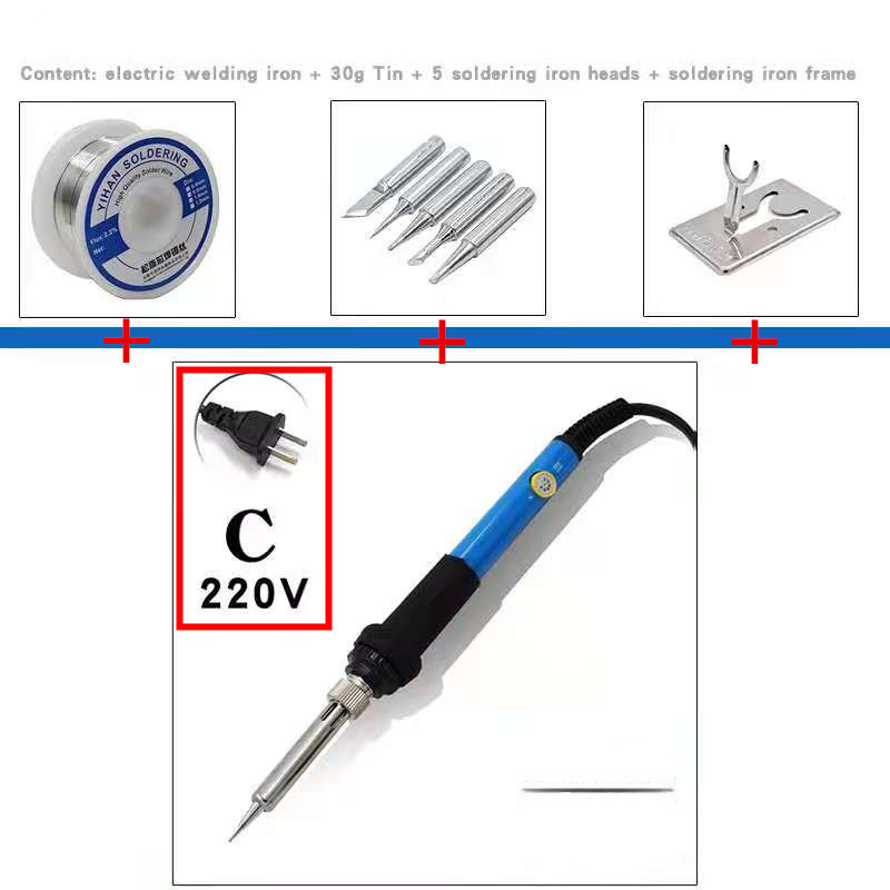 temperature adjustable electric soldering iron 220... – Grandado