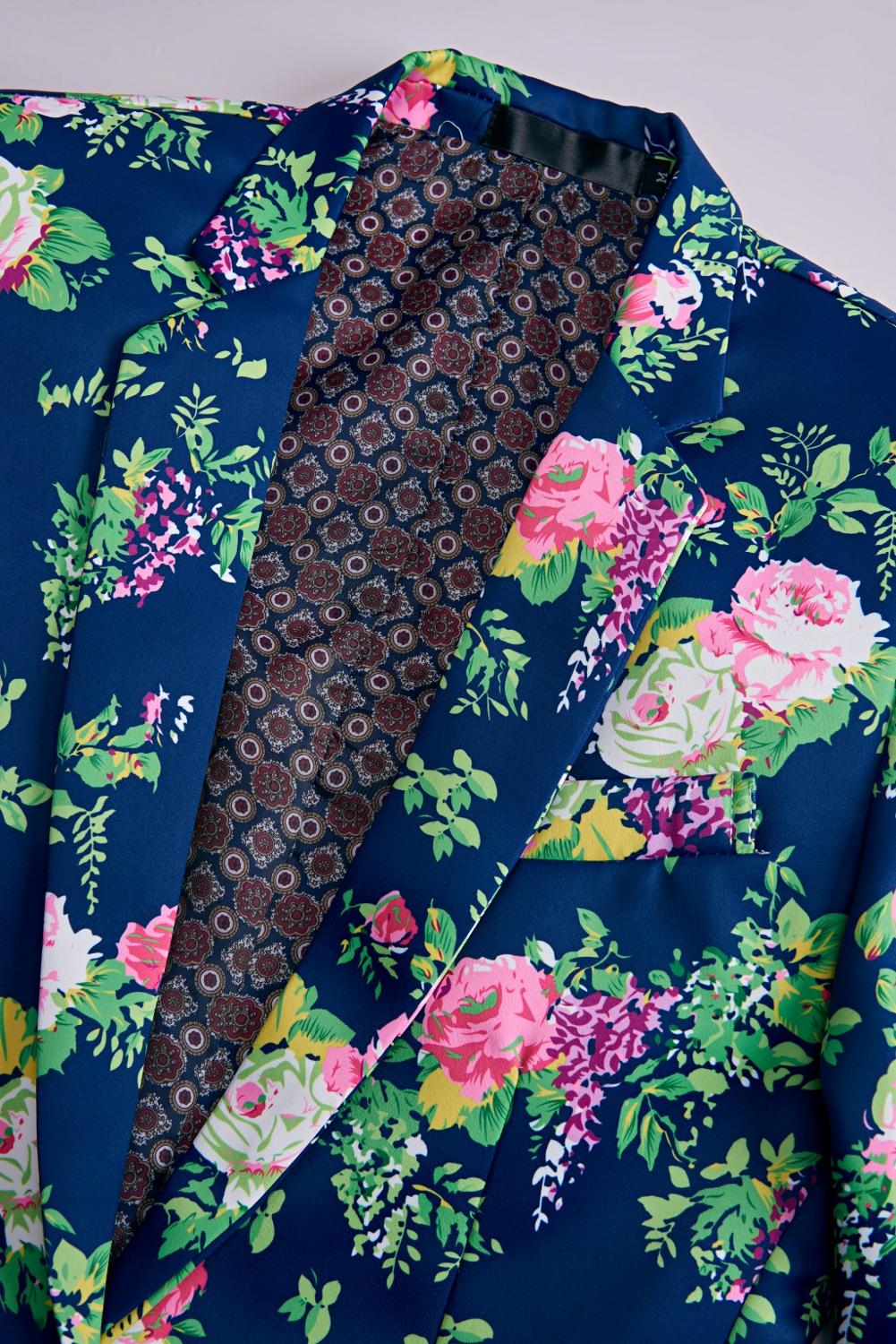 High-end Brand Printing Groom Wedding Dress Suit B... – Grandado