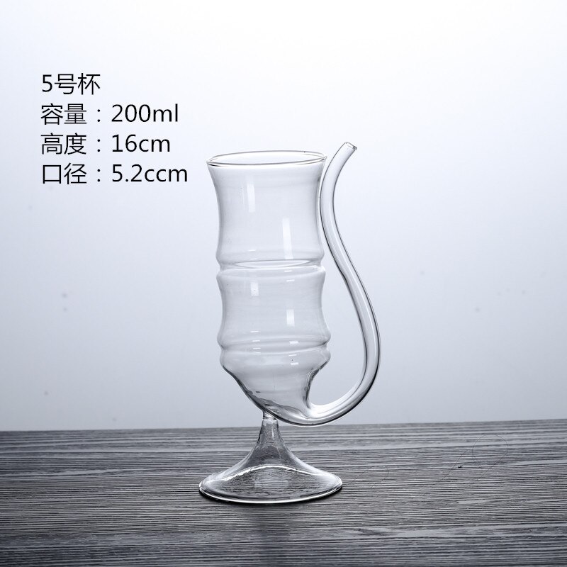 Vampire cup long mouth filter crystal glass spirit... – Grandado