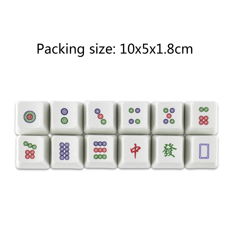 12 Keys PBT Keycaps Dye Sublimation Chinese Mahjon... – Grandado