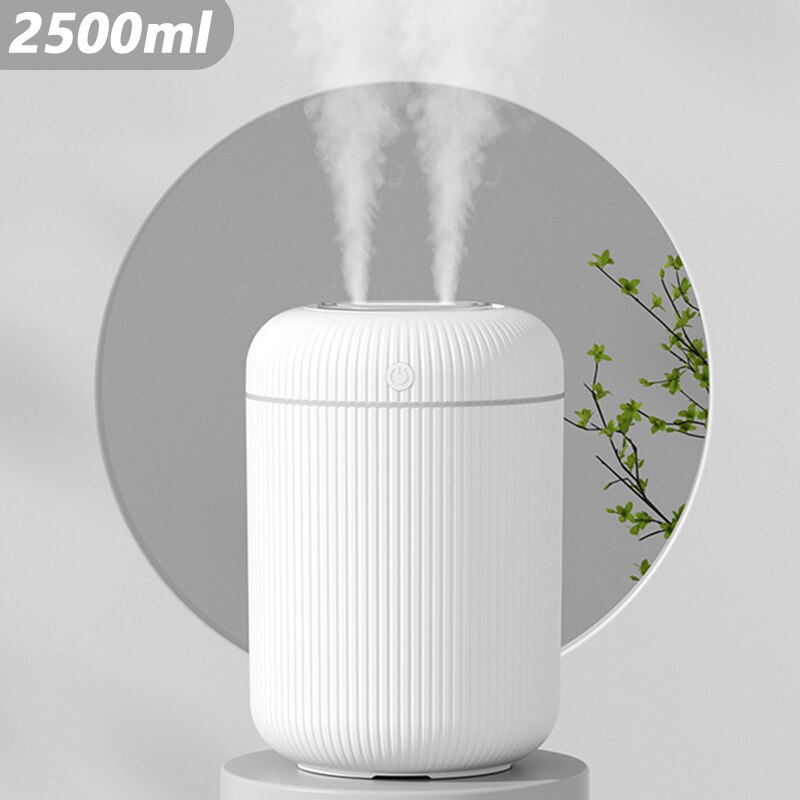 Home Air Humidifier 2500ML Double Nozzle Cool Mist... – Grandado