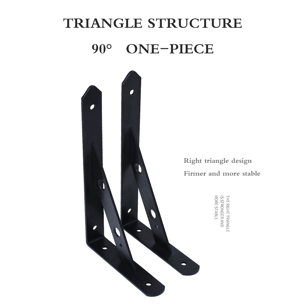 2 Pair/4 Pcs6 Inch Triangle Shelf Bracket Thickene... – Grandado