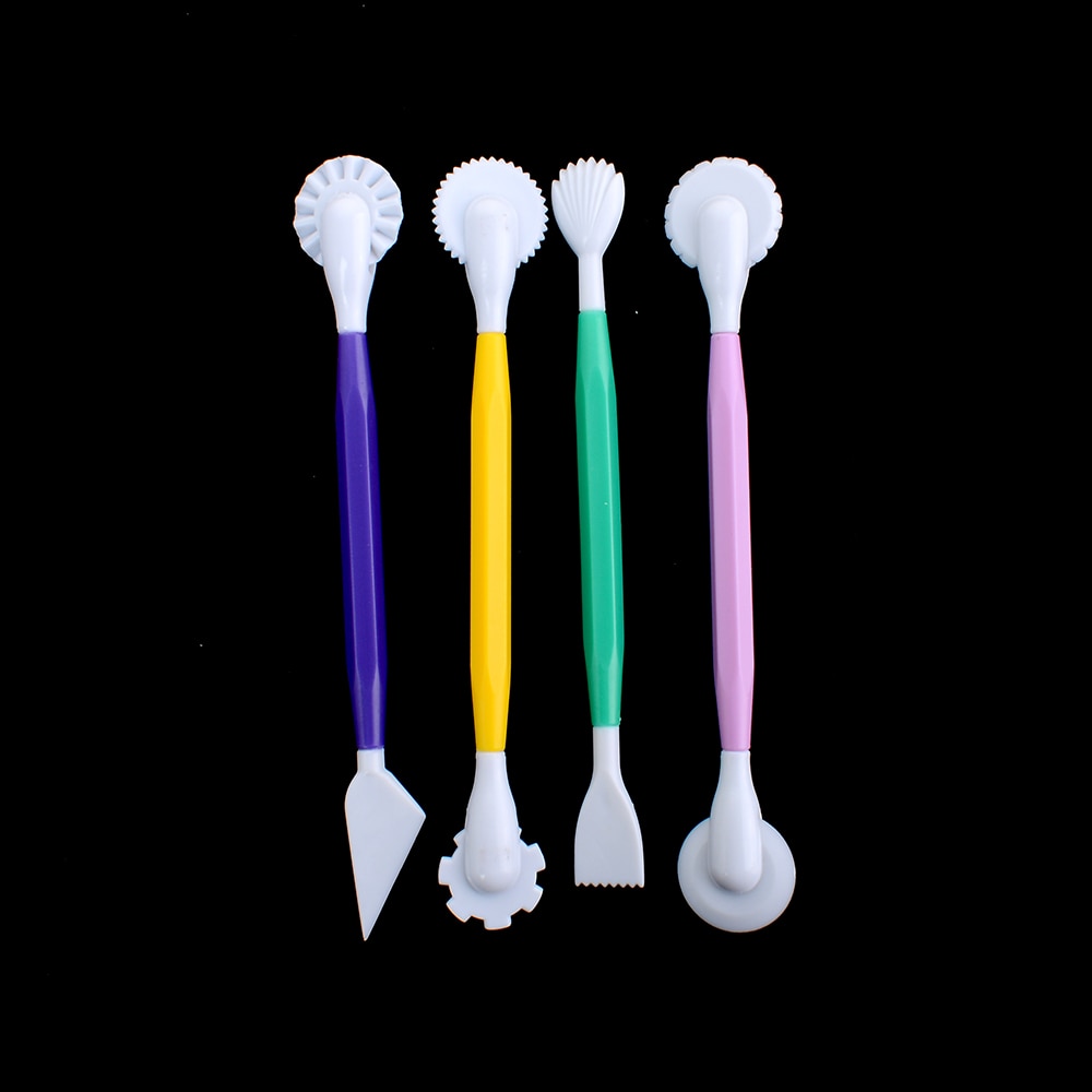 4 unids/set Fondant pastel pluma decoración 8 form... – Grandado
