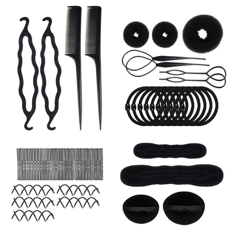 70pc Hair Styling Accessories Kit Hair Bun Maker H... – Grandado