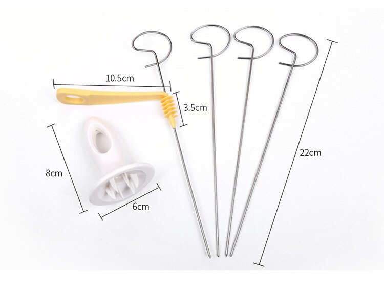 4pcs Stainless Steel BBQ Accessories Skewers Grill... – Grandado