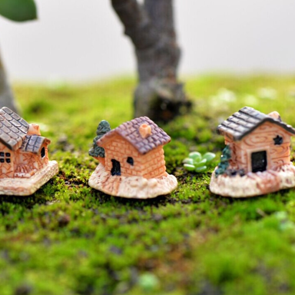 Miniature Resin Castle House Micro Dollhouse Stone... – Vicedeal