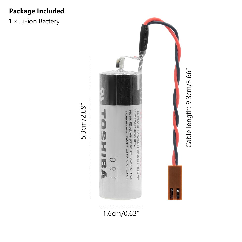 3.6V ER17500V PLC Battery For Toshiba CNC System C... – Grandado
