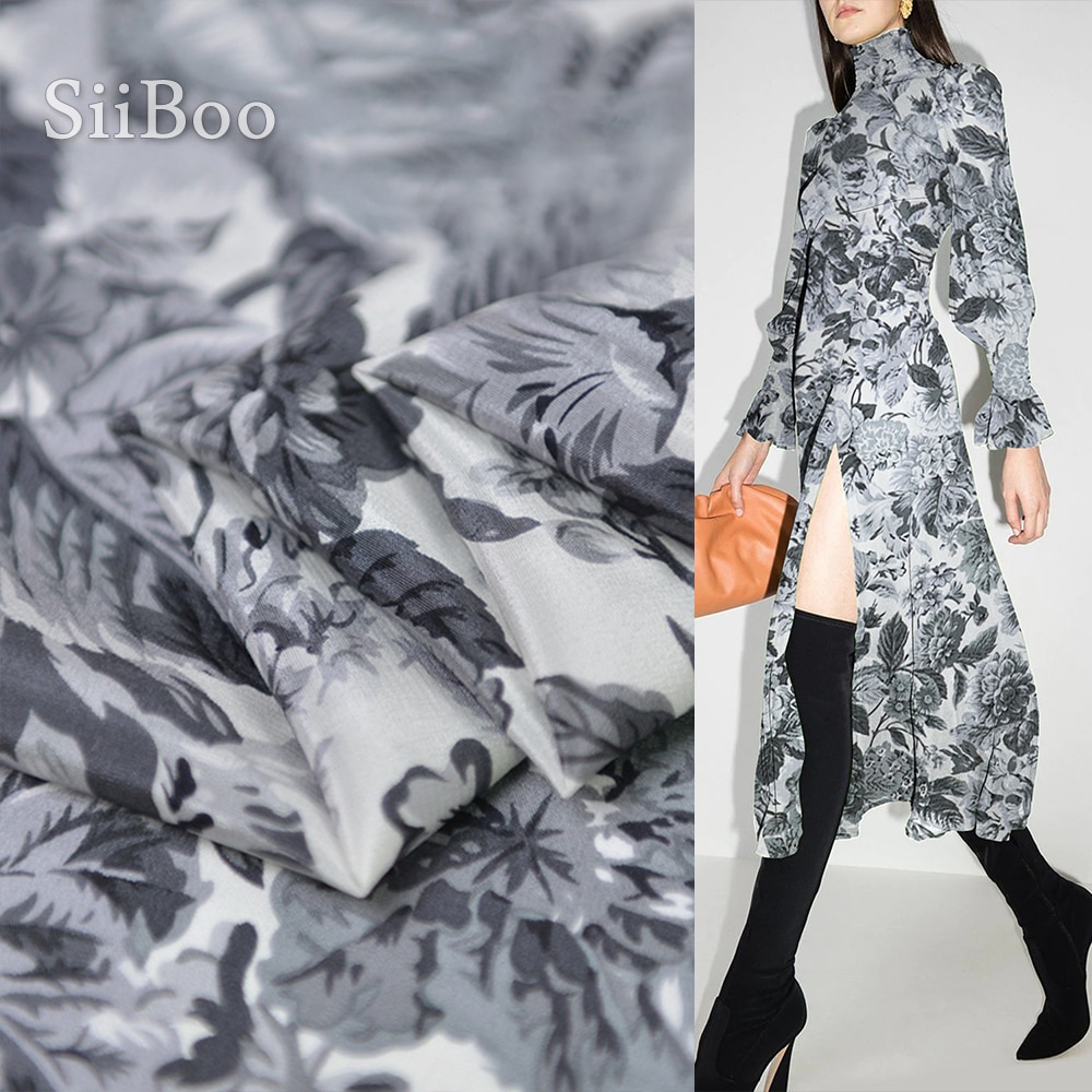 Siiboo Inkt En Wassen Stijl 100% Zijde Crêpe De Ch... – Vicedeal