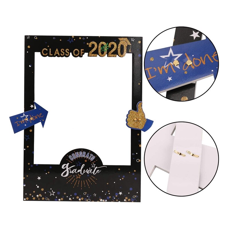 Graduation Photo Booth Props with Class of Grad Ph... – Grandado