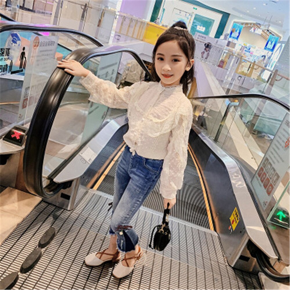 Blouse For Girls Lace Flower Girls Blouses Spring ... – Grandado