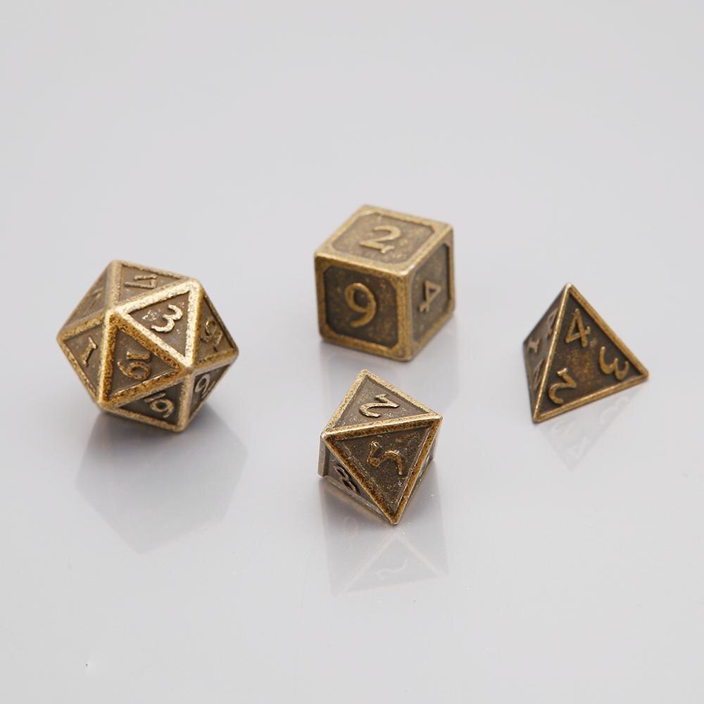 7pcs/set Metal Dice Family Party Bar RPG D&D Polyh... – Grandado