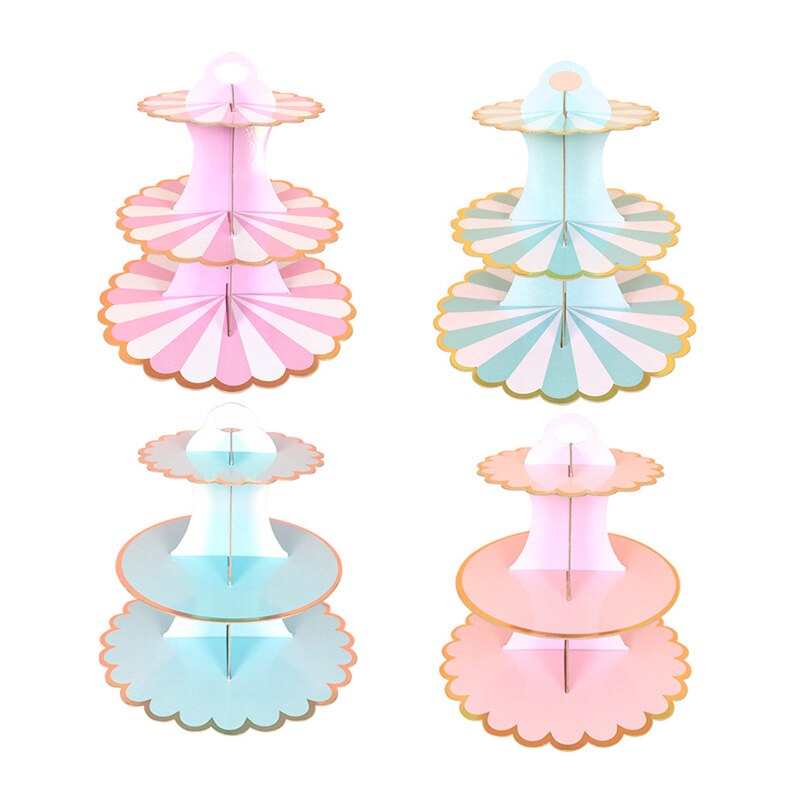 3-Layer Cupcake Stand Ronde Kartonnen Cupcake Houd... – Grandado