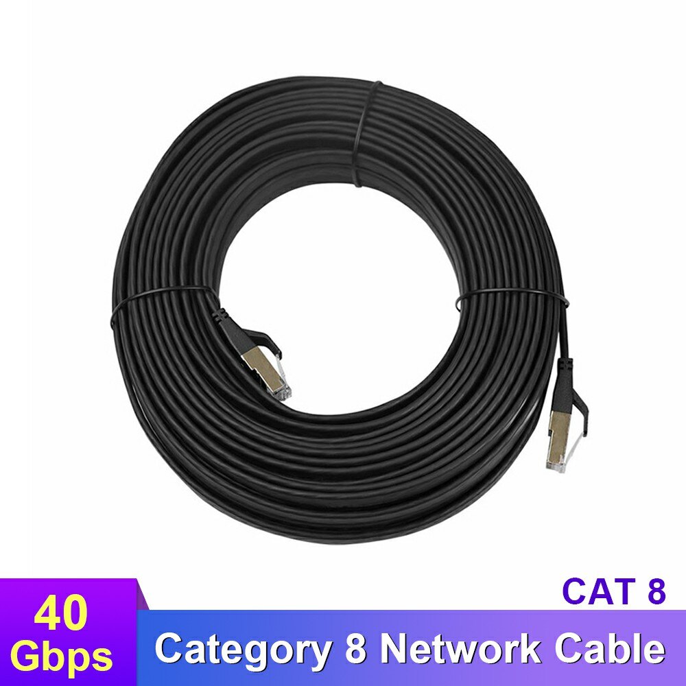 40Gbps 2000MHz Flat Lan Cable Ethernet 20m 15m Cat... – Grandado