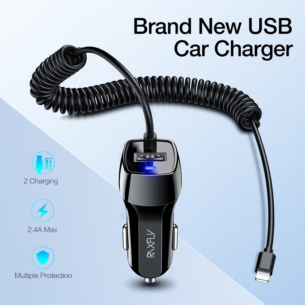 RAXFLY-cargador USB de 10W para coche, adaptador d... – Grandado