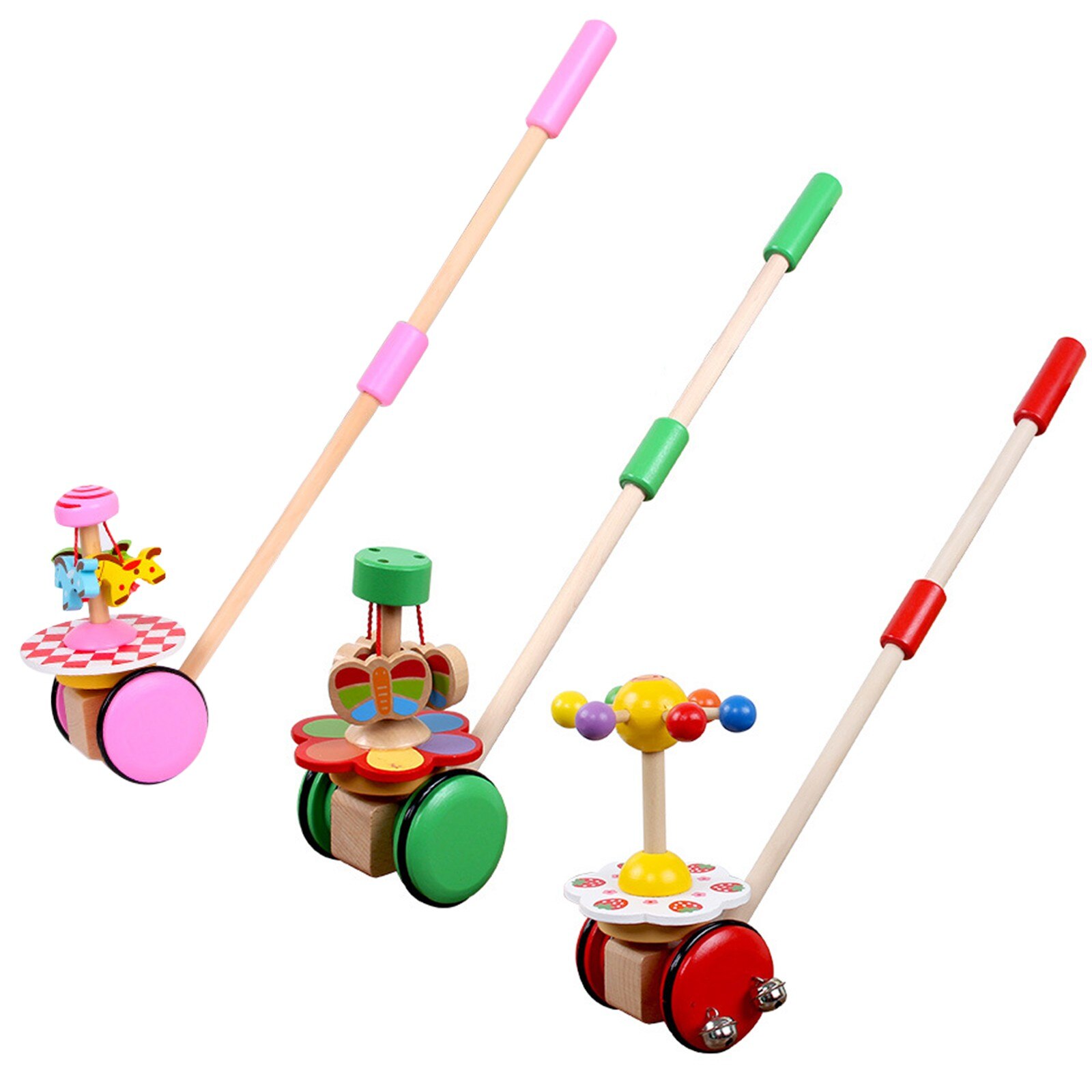 Wooden Push Pull Activity Walking Toy Toddlers 18 ... – Vicedeal