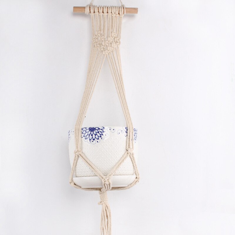Flower Pot Hemp Rope Hanging Net Macrame Plant Han... – Vicedeal