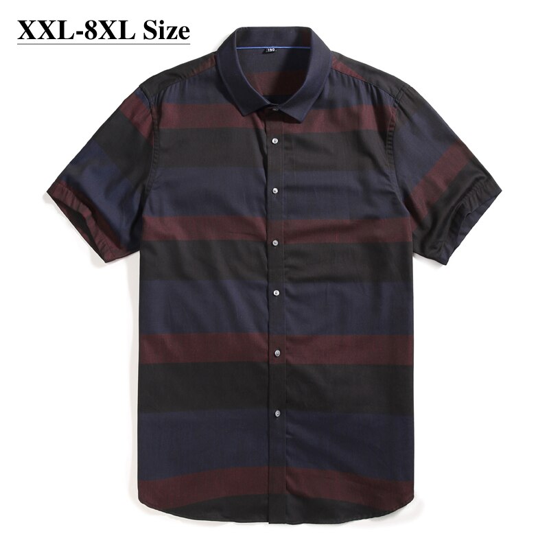 Zomer 100% Katoen Mannen Shirt 8XL 7XL 6XL Plus Si... – Grandado