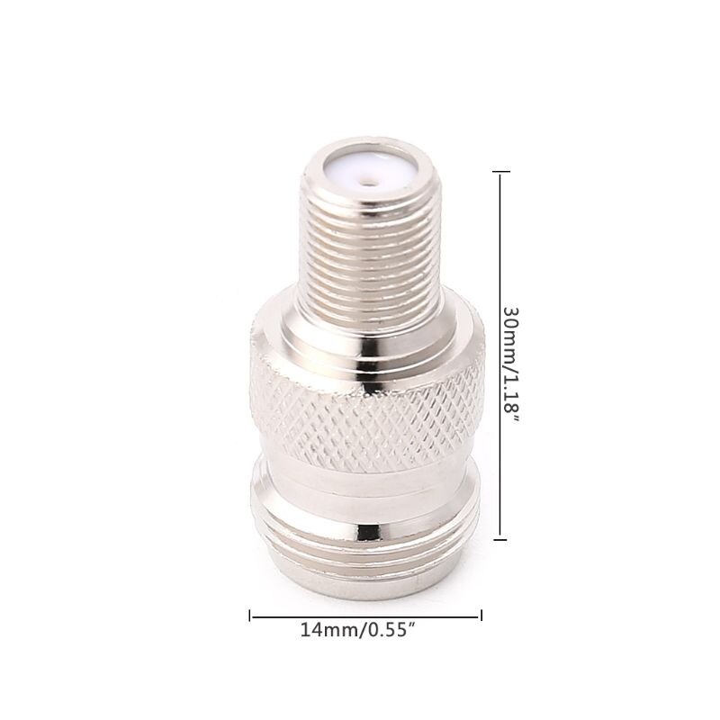 F Type Female To N Type Female RF Connector Coaxial Converter Antenna ...