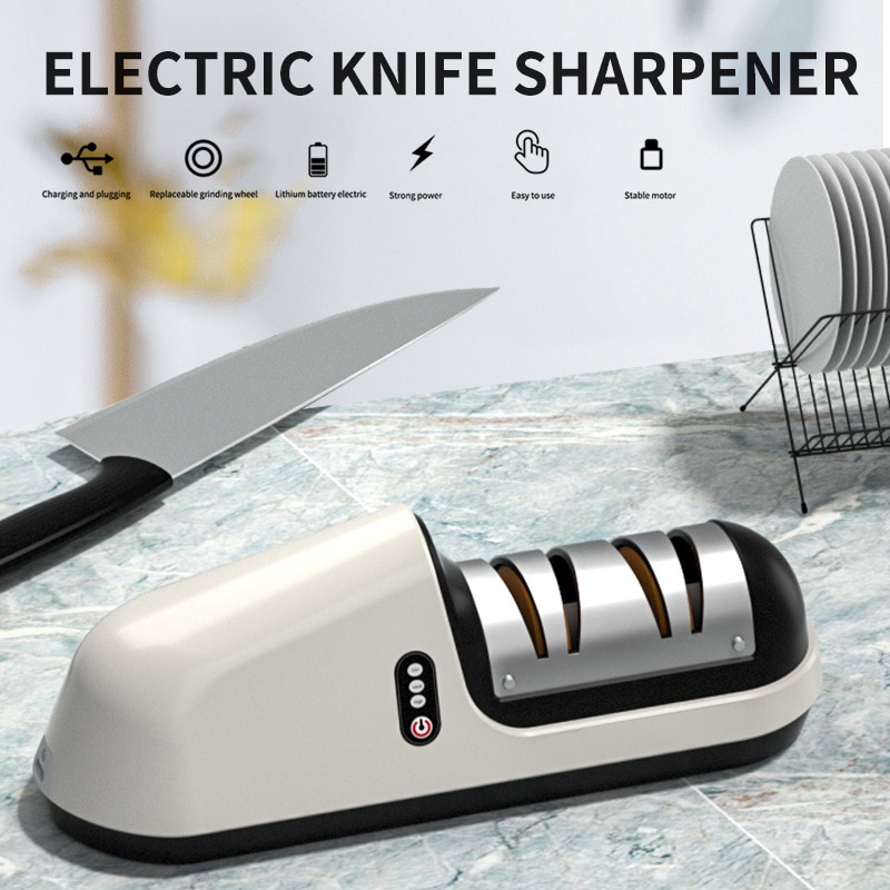 Electric Knife Sharpener Three-Speed Power Grinder... – Vicedeal