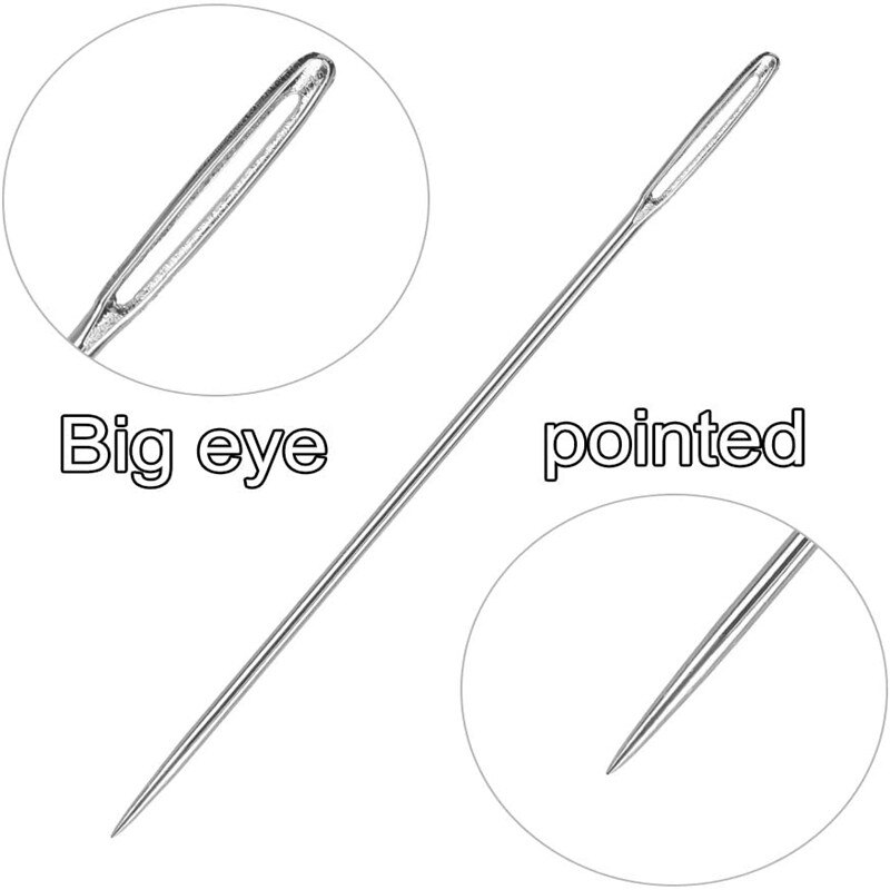 LMDZ 23 PCS Stainless Steel Large Eye Sewing Needl... – Grandado