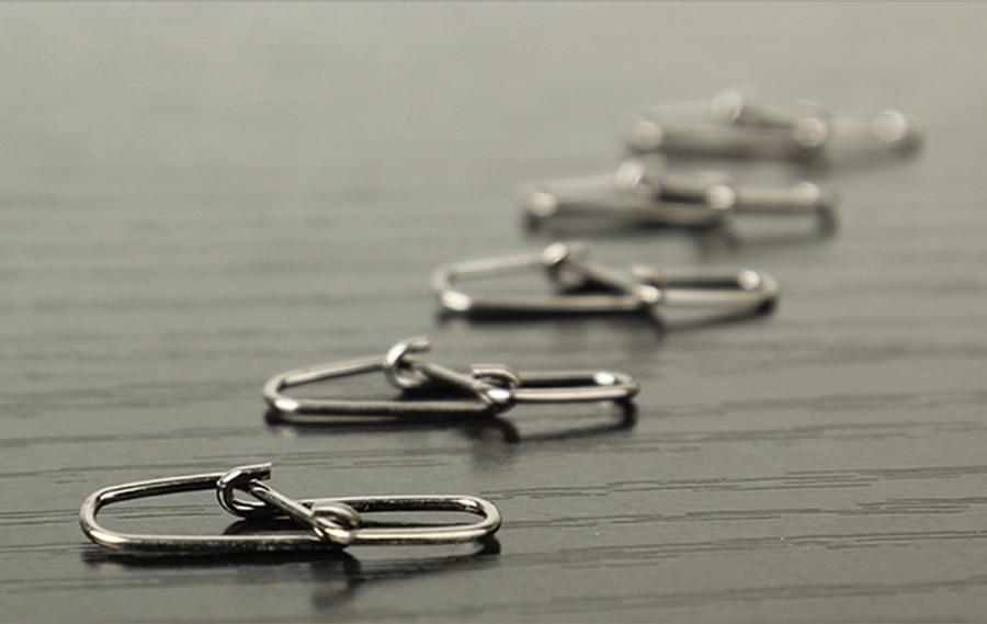 100pcs/lot double lock Fishing snaps barrel Swivel... – Grandado