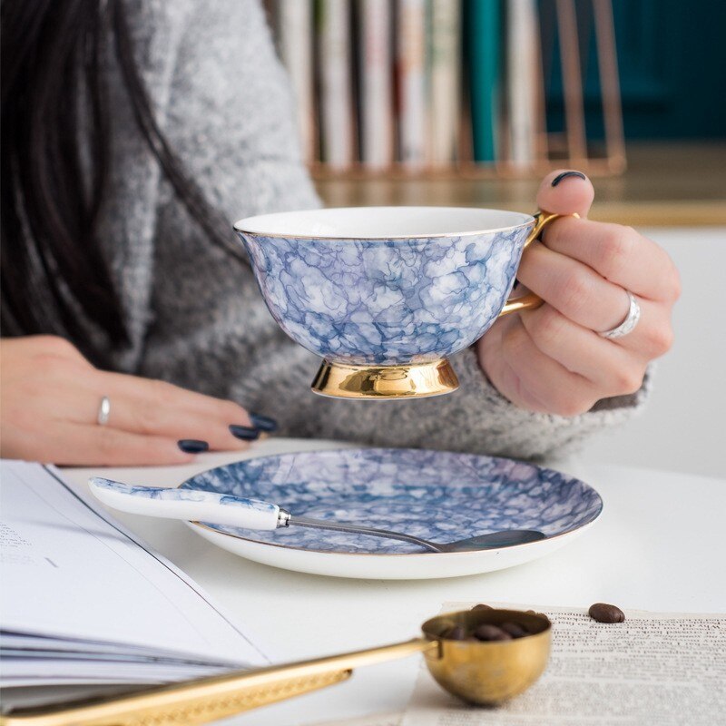 Ben porcelæn te kop fad sæt nordisk stil kaffe kop... – Grandado