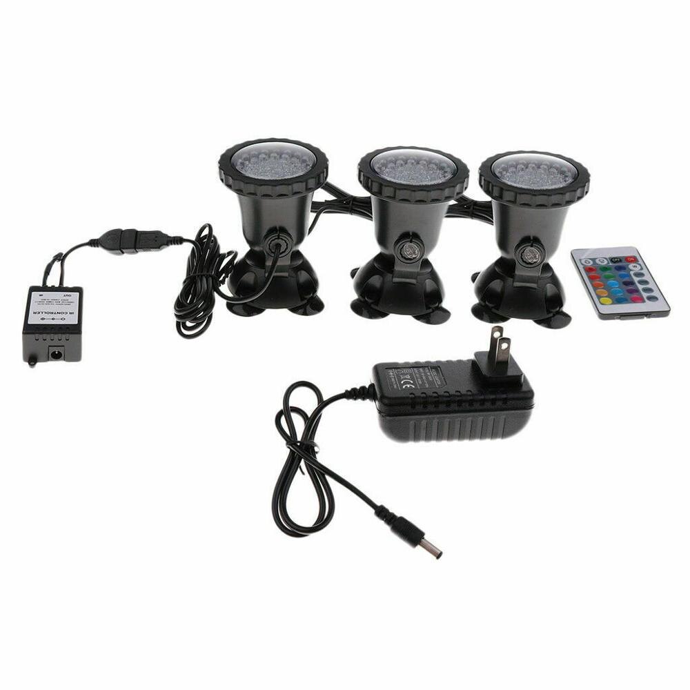 IR Remote Controlled RGB submersible Spotlight Und... – Grandado