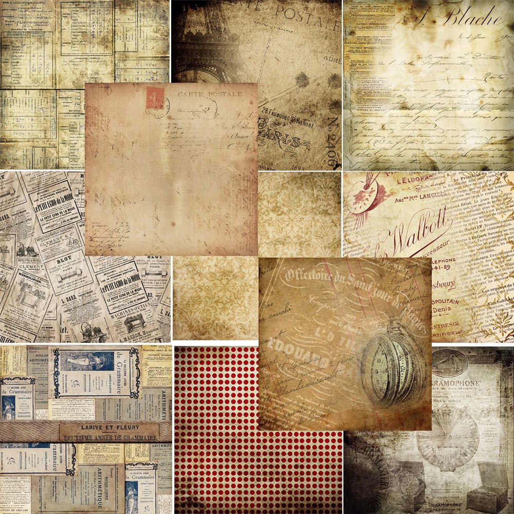 24 unids/pack 15*15cm Vintage Retro papel Pad para... – Grandado