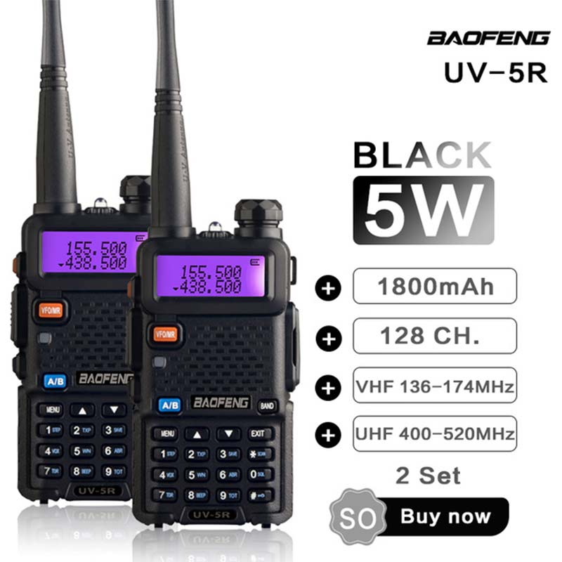 2Sets UV 5R Walkie Talkie Radio Station Comunicado... – Grandado